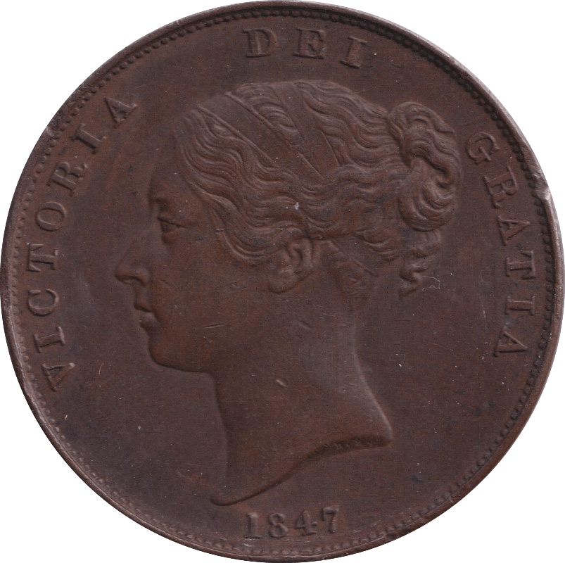 1847 PENNY ( EF ) Penny Cambridgeshire Coins – Cambridgeshire Coins