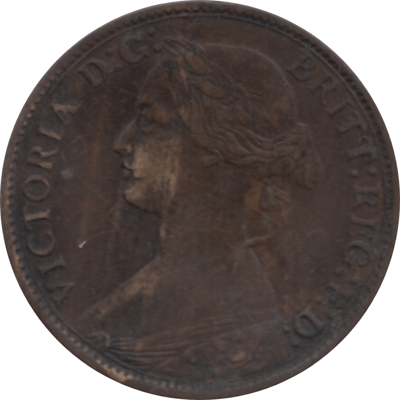 1863 FARTHING 2 ( VF ) 90 - Cambridgeshire Coins – Cambridgeshire Coins