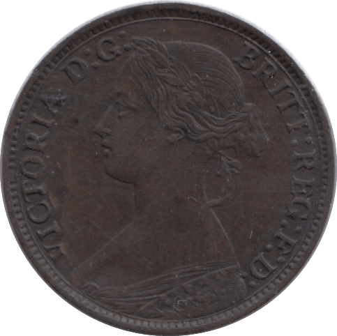 1863 FARTHING ( EF ) Farthing Cambridgeshire Coins – Cambridgeshire Coins