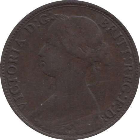 1863 FARTHING SCRATCHED ( FINE ) 1 - Cambridgeshire Coins ...
