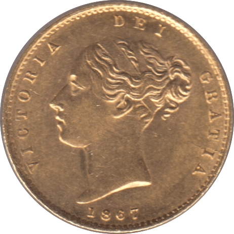 1867 GOLD HALF SOVEREIGN ( AUNC ) Half Sovereign Cambridgeshire Coins ...