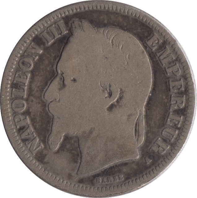 1867 SILVER 2 FRANCS FRANCE SILVER WORLD COINS Cambridgeshire Coins ...