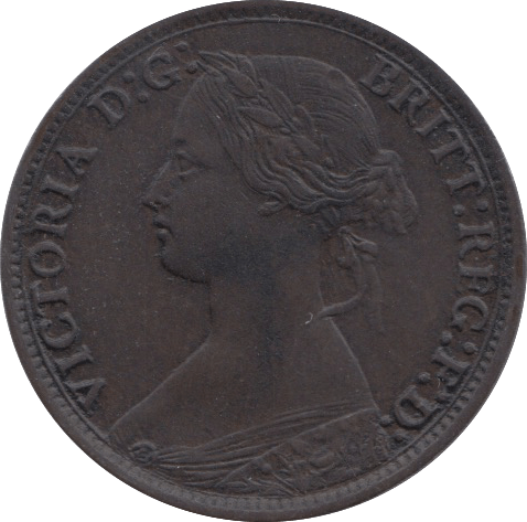 1869 FARTHING ( EF ) - Cambridgeshire Coins – Cambridgeshire Coins