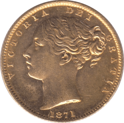 1871 GOLD SOVEREIGN ( EF ) DIE 31 Sovereign Cambridgeshire Coins ...