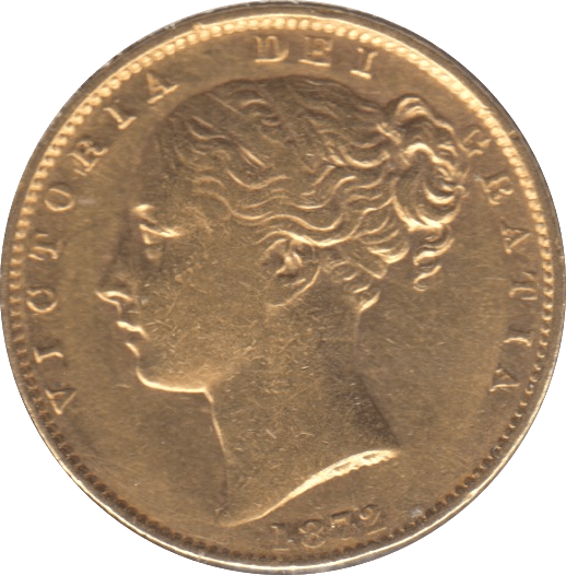 1872 GOLD SOVEREIGN ( VF ) DIE 53 Sovereign Cambridgeshire Coins ...