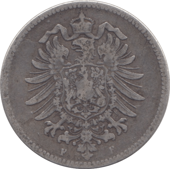 1875 GERMANY ONE MARK SILVER WORLD COINS Cambridgeshire Coins ...