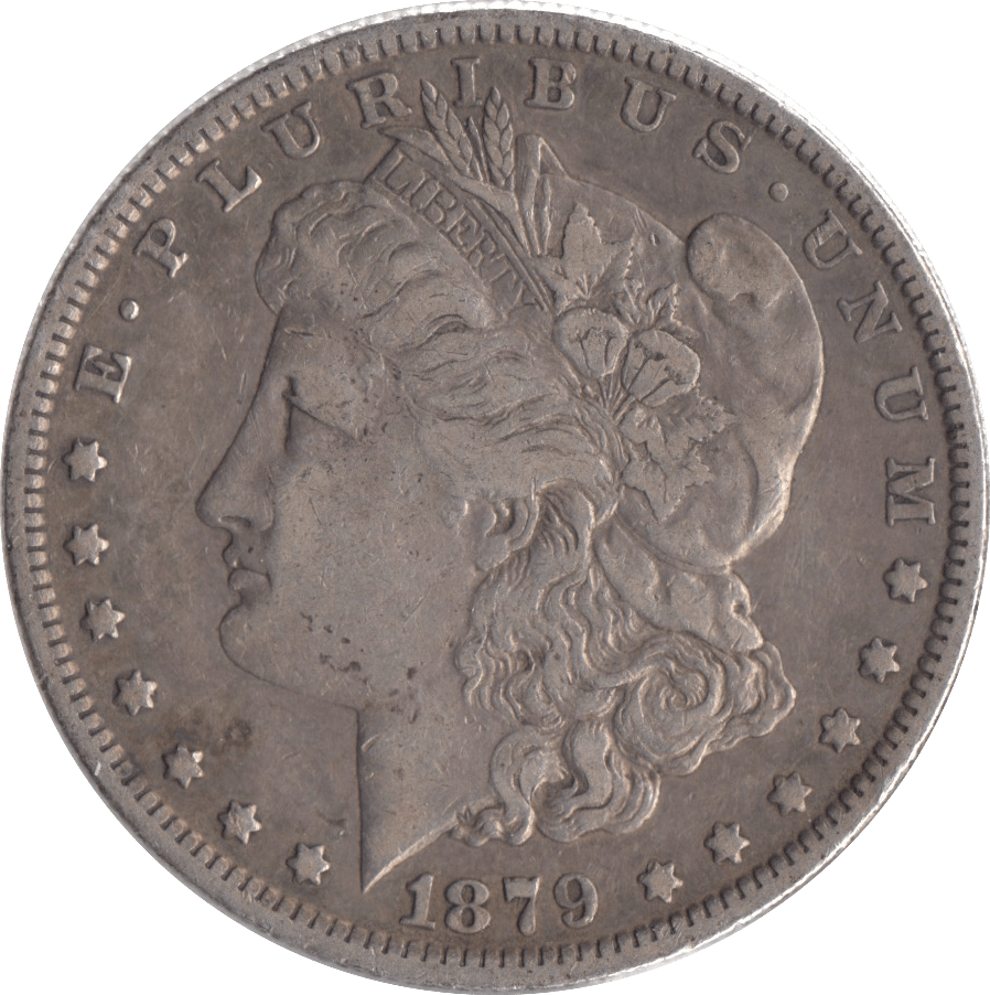 1879 SILVER MORGAN DOLLAR USA NEW ORLEANS MINT SILVER WORLD COINS ...
