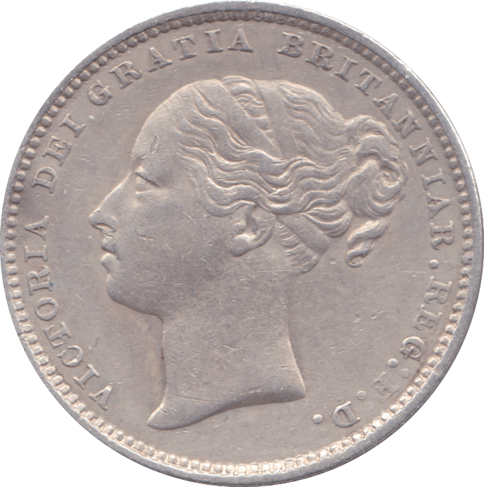 1880 SHILLING ( EF ) B - Cambridgeshire Coins – Cambridgeshire Coins