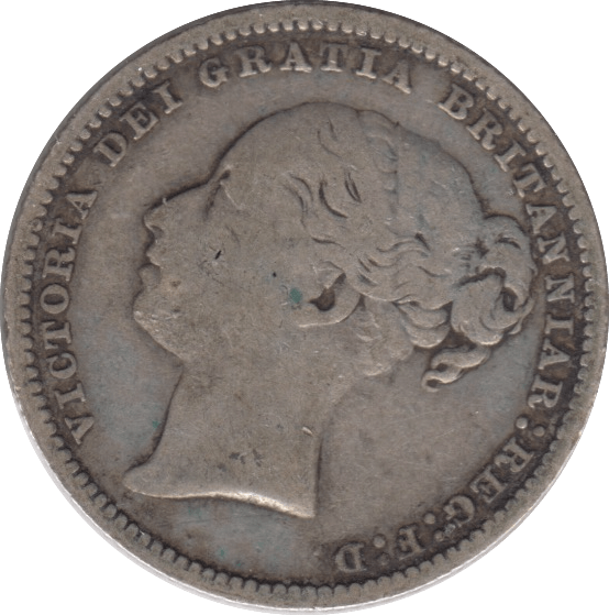 1880 SHILLING ( FINE ) 13 - Cambridgeshire Coins – Cambridgeshire Coins