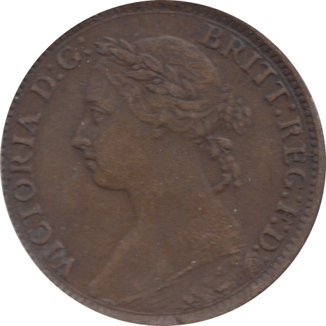 1884 FARTHING ( FINE ) - Cambridgeshire Coins – Cambridgeshire Coins