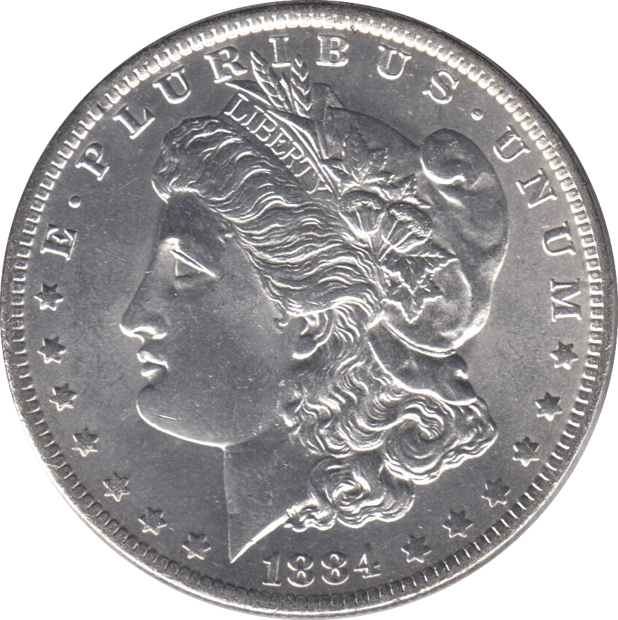 1884 SILVER MORGAN DOLLAR USA NEW ORLEANS MINT SILVER WORLD COINS ...
