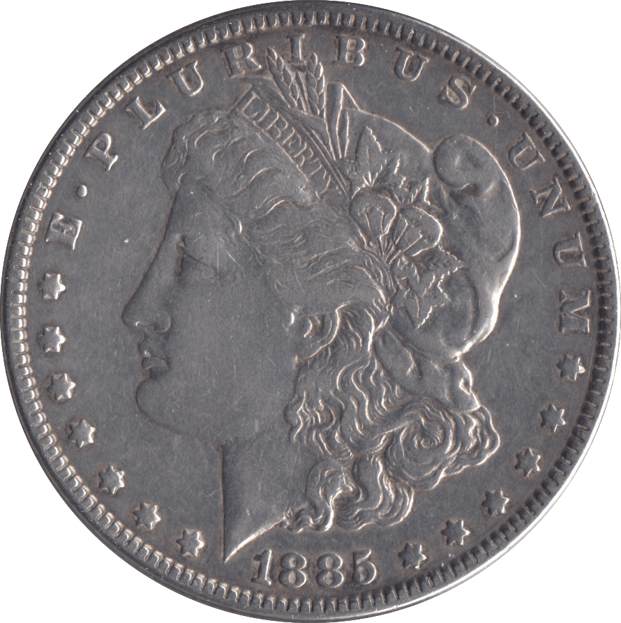 1885 MORGAN DOLLAR USA PHILADELPHIA MINT SILVER WORLD COINS ...