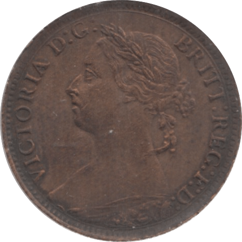 1887 FARTHING ( VF ) - Cambridgeshire Coins – Cambridgeshire Coins