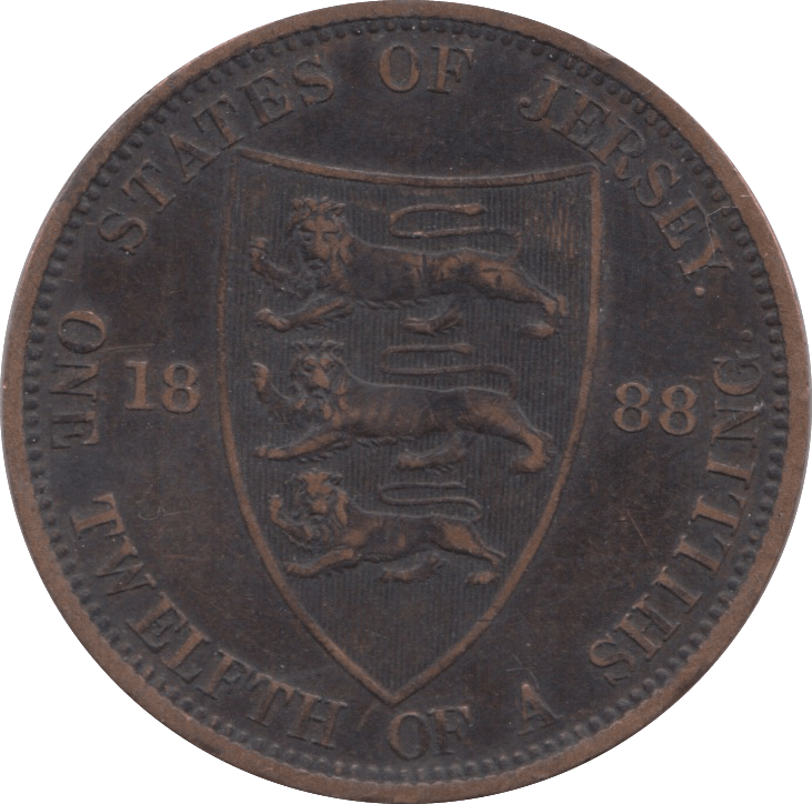 1888 ONE TWELFTH OF A SHILLING JERSEY - Cambridgeshire Coins ...