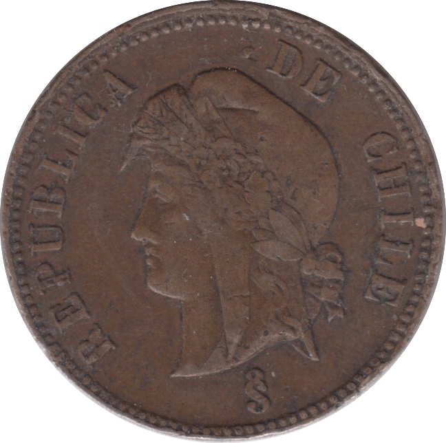 1898 CHILE 2 1/2 CENTAVOS WORLD COINS Cambridgeshire Coins ...