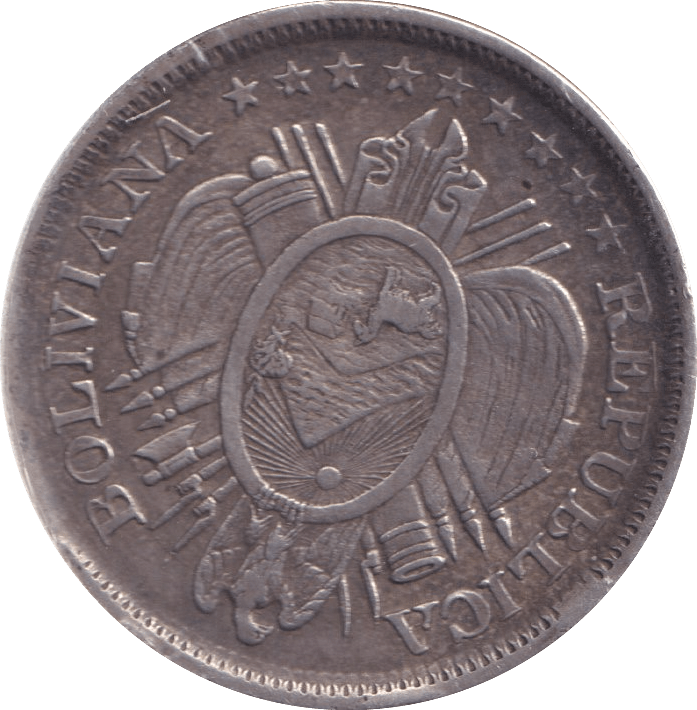 1899 50 CENTS BOLIVIA WORLD COINS Cambridgeshire Coins – Cambridgeshire ...