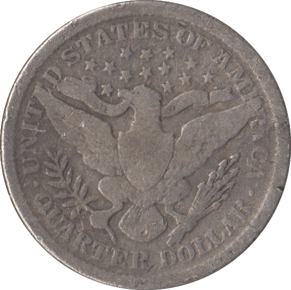 1899 SILVER QUARTER DOLLAR USA SILVER WORLD COINS Cambridgeshire Coins ...