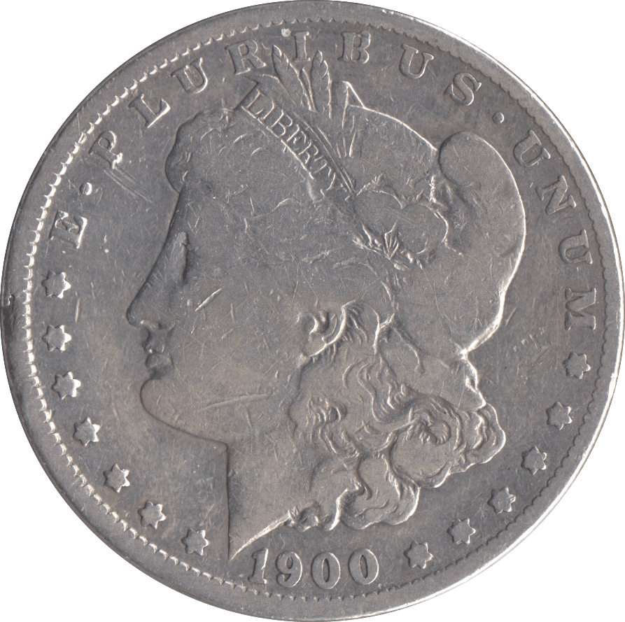 1900 SILVER MORGAN DOLLAR USA NEW ORLEANS MINT SILVER WORLD COINS ...