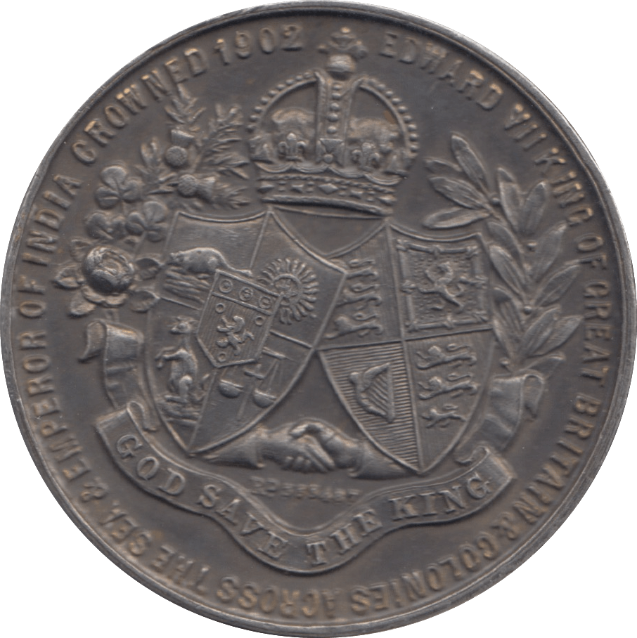 1902 EDWARD VII COMMEMORATIVE MEDALLION - Cambridgeshire Coins ...
