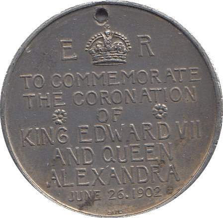 1902 KIND EDWARD VII AND QUEEN ALEXANDRA MEDALLION - Cambridgeshire ...