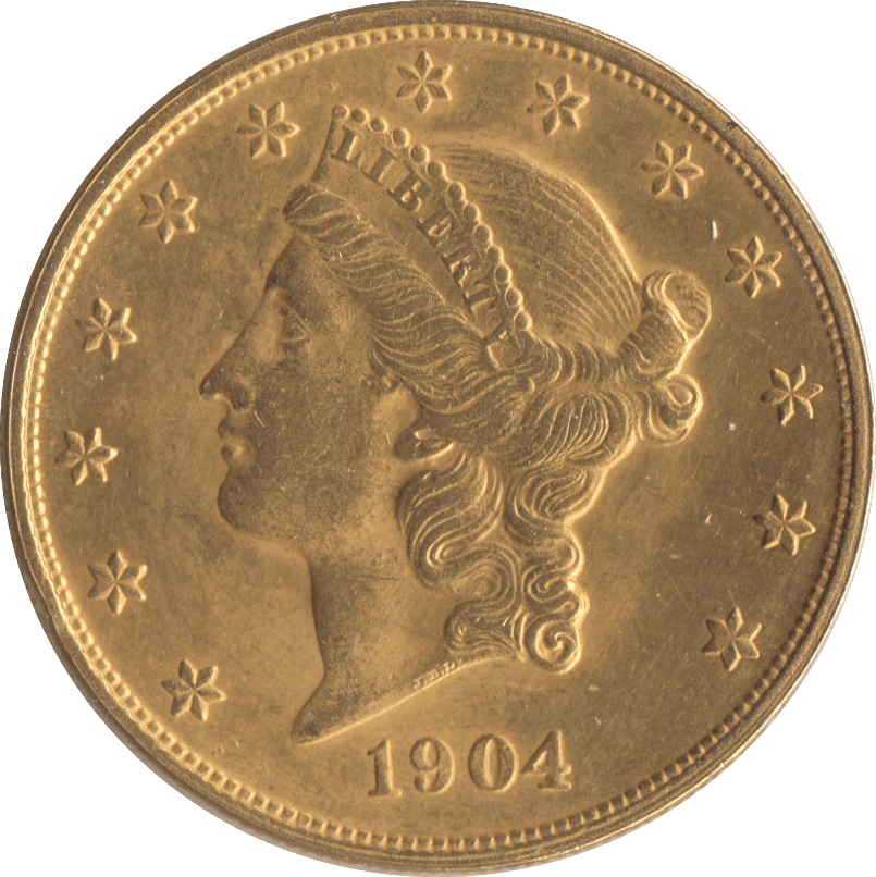 1904 GOLD $20 DOLLAR USA Gold World Coins Cambridgeshire Coins ...