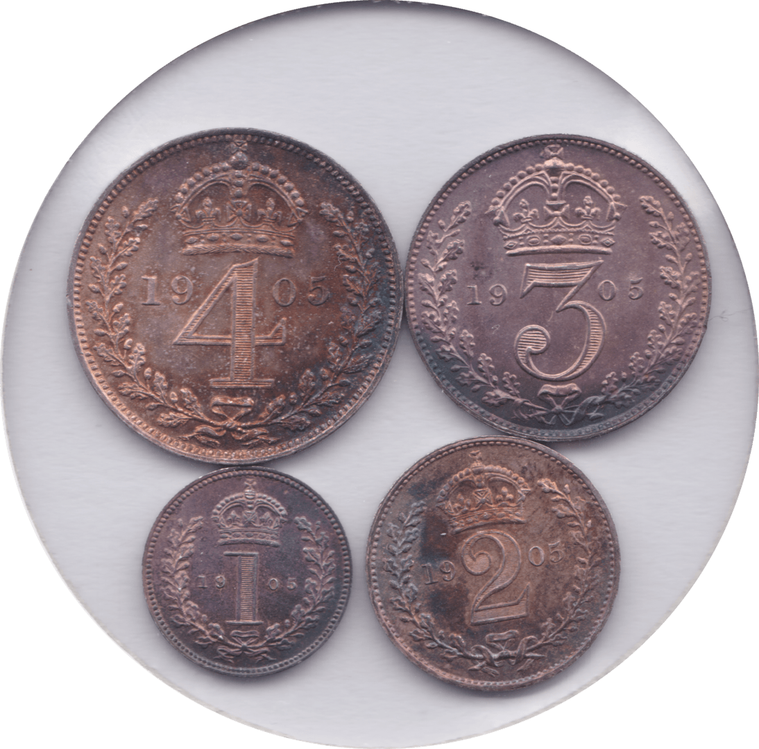 1905 MAUNDY SET EDWARD VII - Cambridgeshire Coins – Cambridgeshire Coins
