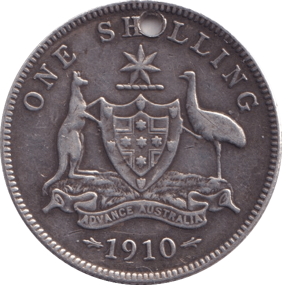 1910 ONE SHILLING AUSTRALIA WORLD COINS Cambridgeshire Coins ...
