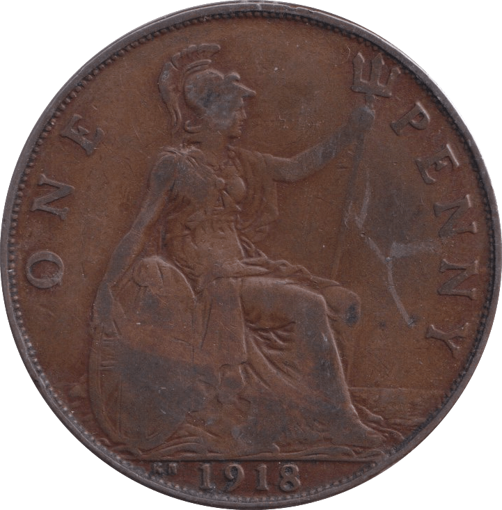 1918 PENNY ( GF ) KN 1 Penny Cambridgeshire Coins – Cambridgeshire Coins