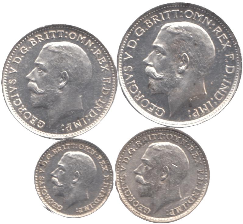 1920 MAUNDY SET GEORGE V Maundy Set Cambridgeshire Coins ...