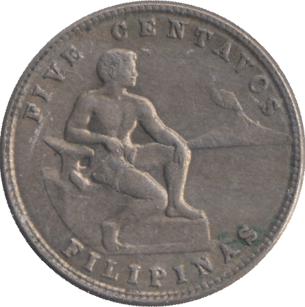 1930 5 CENTAVOS PHILIPPINES WORLD COINS Cambridgeshire Coins ...