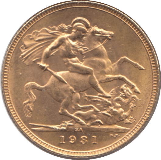 1931 GOLD SOVEREIGN ( UNC ) PRETORIA MINT Sovereign Cambridgeshire ...