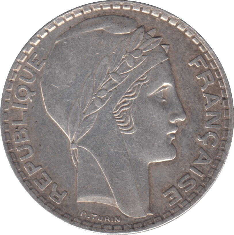 1938 20 FRANCS FRANCE SILVER - Cambridgeshire Coins – Cambridgeshire Coins