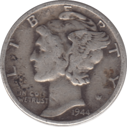 1944 SILVER 1 DIME USA SILVER WORLD COINS Cambridgeshire Coins ...