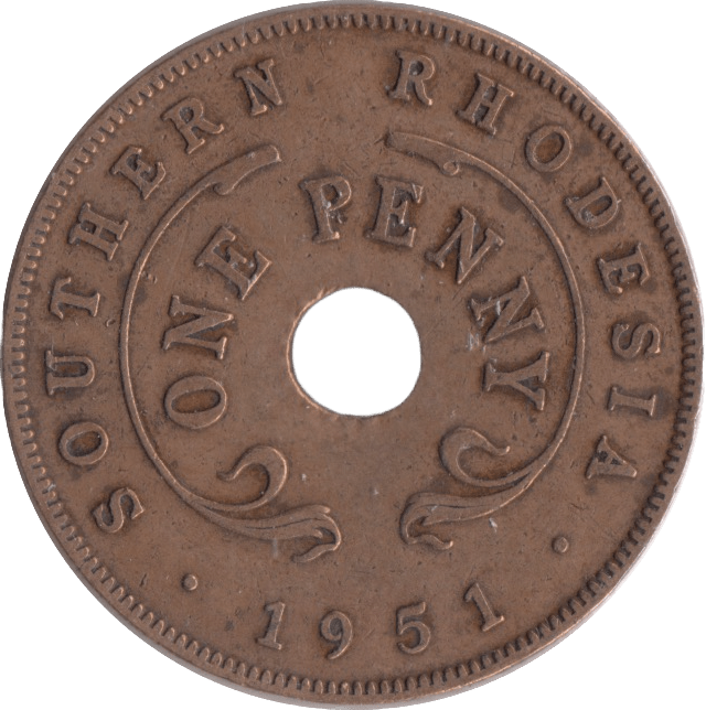 1951 PENNY SOUTHERN RHODESIA WORLD COINS Cambridgeshire Coins ...
