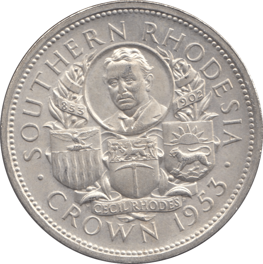 1953 SILVER CROWN SOUTHERN RHODESIA SILVER WORLD COINS Cambridgeshire Coins – Cambridgeshire Coins