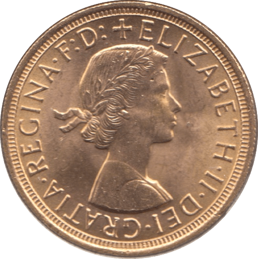 1957 GOLD SOVEREIGN ( UNC ) Sovereign Cambridgeshire Coins ...