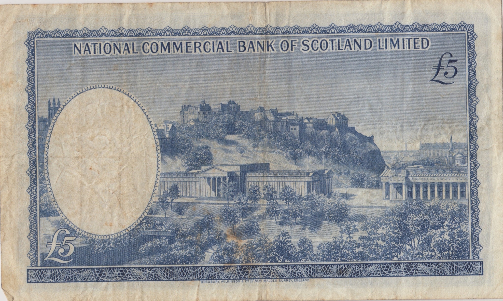 1963 FIVE POUNDS NATIONAL COMMERCIAL BANK SCOTLAND BANKNOTE REF SCOT-14 ...