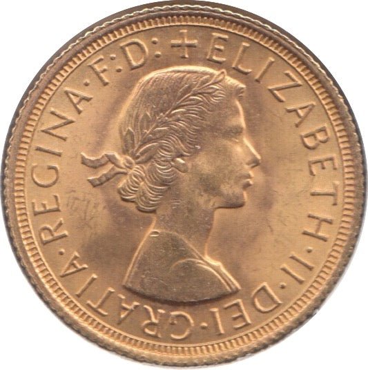 1963 GOLD SOVEREIGN ( UNC ) Sovereign Cambridgeshire Coins ...