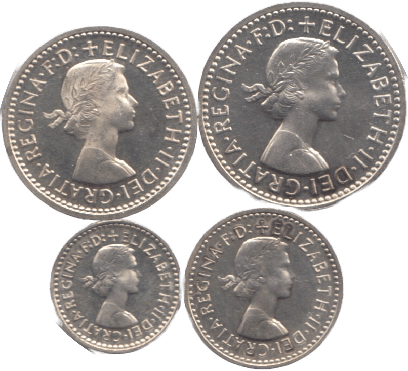 1965 MAUNDY SET ELIZABETH II Maundy Set Cambridgeshire Coins ...