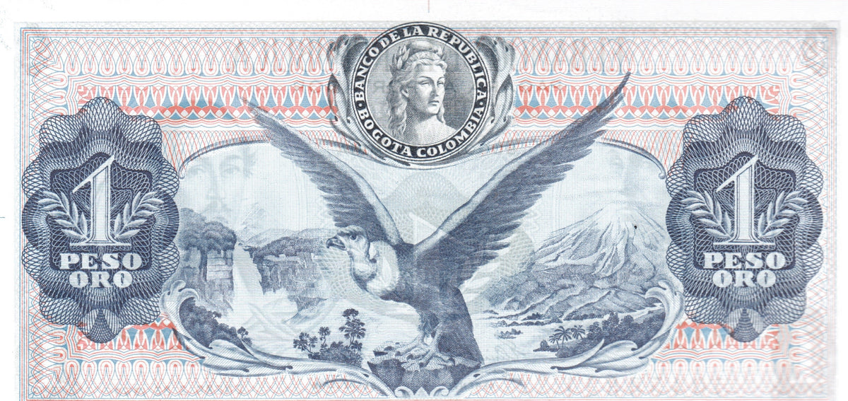 1969 1 PESO BANCO DE LA COLOMBIA COLOMBIAN BANKNOTE REF 124 World ...