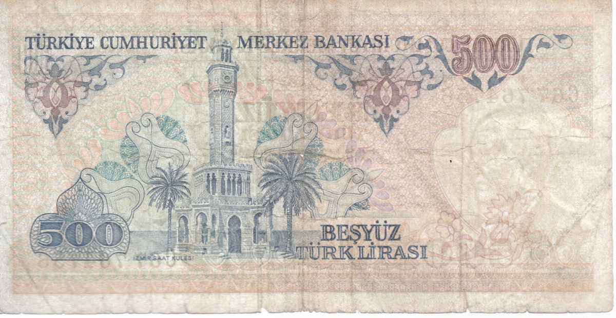 1970 500 LIRA TURKISH BANKNOTE REF 146 World Banknotes Cambridgeshire ...