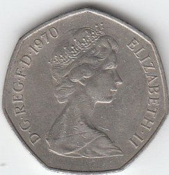 1970 CIRCULATED 50P BRITANNIA 50P CIRCULATED Cambridgeshire Coins ...