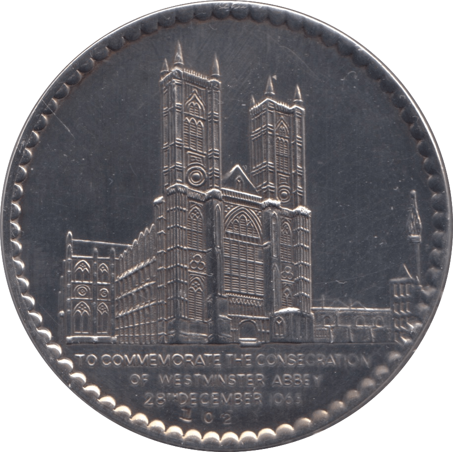 1970 SILVER COMMEMORATIVE WESTMINSTER ABBEY MEDALLION SILVER WORLD ...