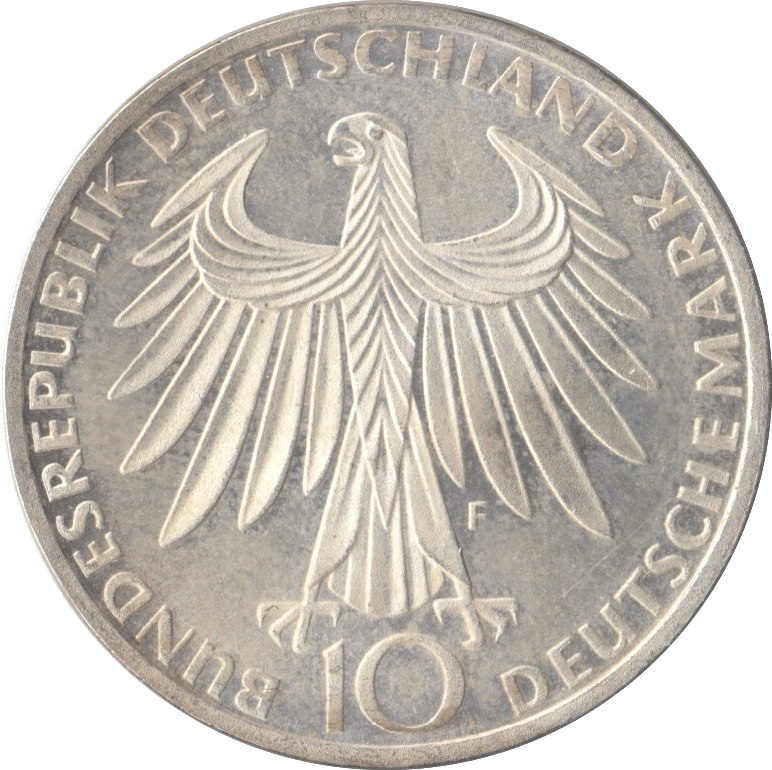 1972 GERMANY MÜNCHEN OLYMPIAD SILVER 10 MARKS SILVER WORLD COINS ...