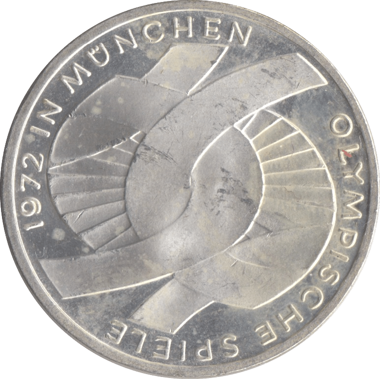 1972 GERMANY MUNICH OLYMPIAD SILVER 10 MARKS SILVER WORLD COINS ...