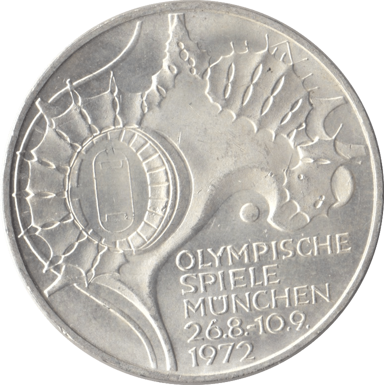 1972 GERMANY MUNICH OLYMPIAD OLYMPIAD SILVER 10 MARKS SILVER WORLD ...