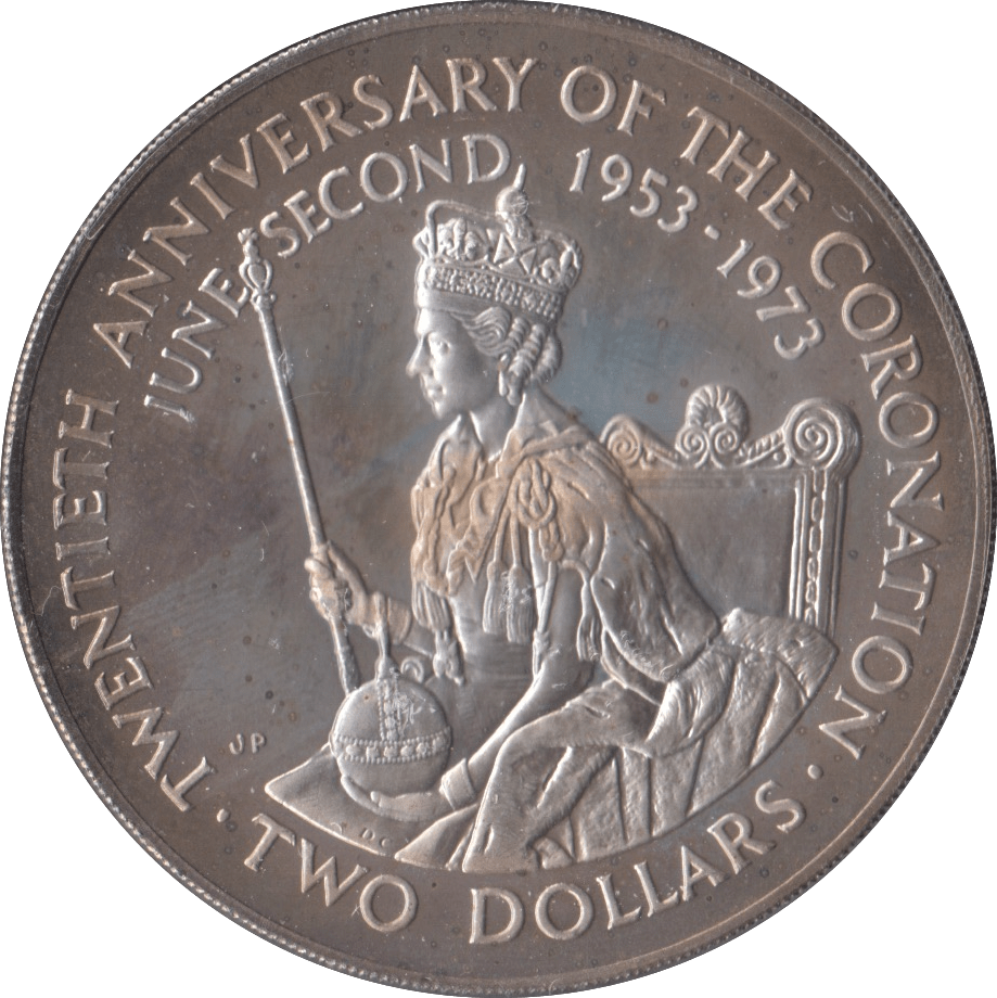 1973 COOK ISLANDS TWO DOLLAR WORLD COINS Cambridgeshire Coins ...