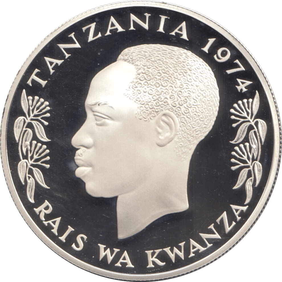1974 TANZANIA SILVER 50 SHILLINGS ( PROOF ) - Cambridgeshire Coins ...