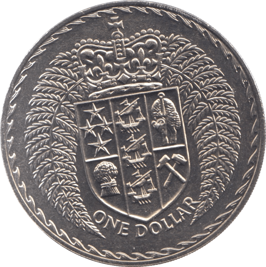 1975 NEW ZEALAND ONE DOLLAR ( UNC ) - Cambridgeshire Coins – Cambridgeshire Coins