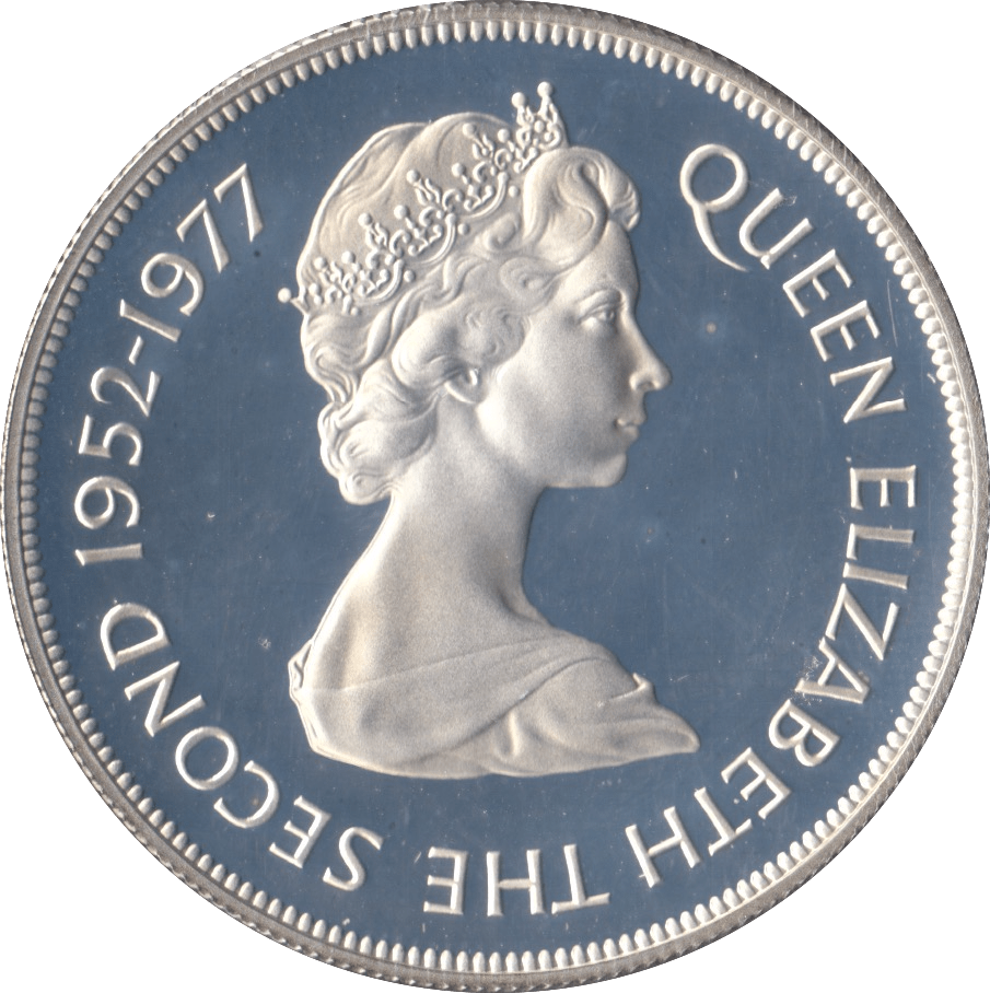 1977 SILVER PROOF FIFTY PENCE PENCE FALKLAND ISLANDS SILVER WORLD COINS ...